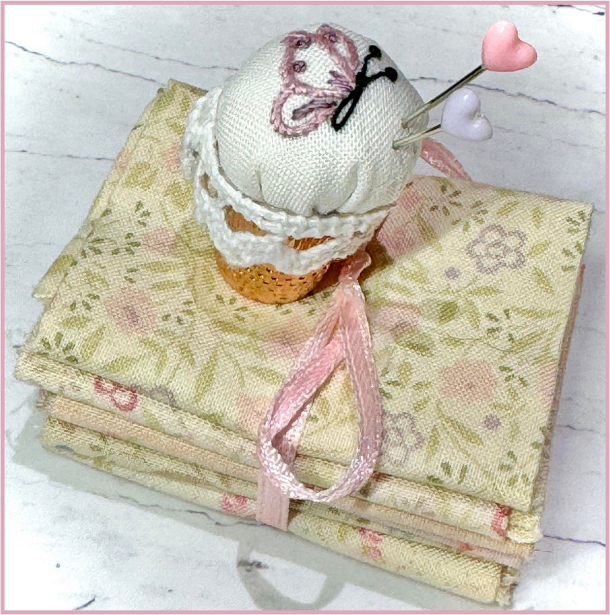 Flutterby Thimble Pincushion – Petals & Patches